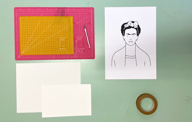 HOW TO CUT THE FRIDA STENCIL